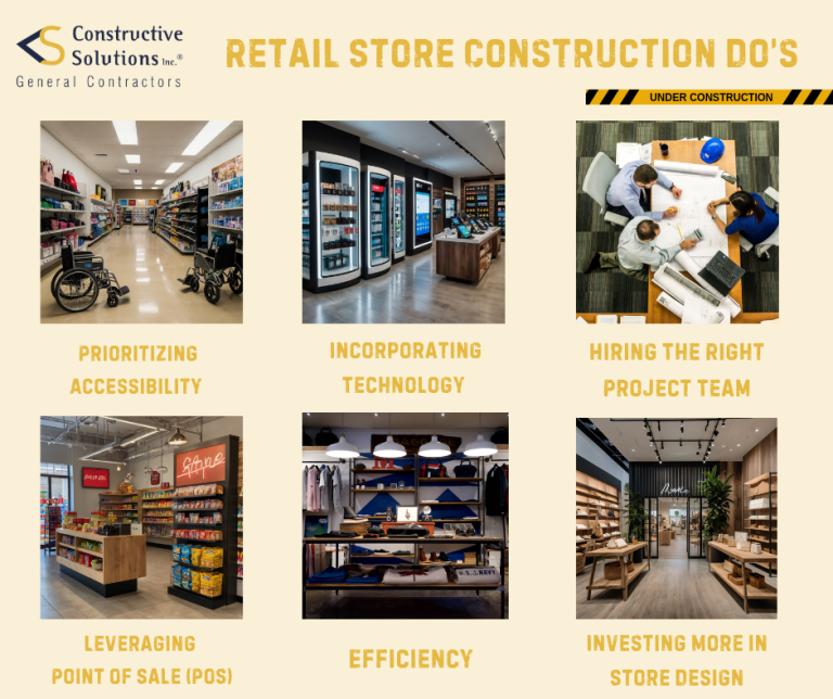 Retail Store Construction: 7 Do's and Don'ts to Keep in Mind